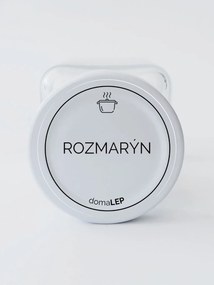 Samolepka na kořenky ROZMARÝN průhledná 5 cm základní písmo