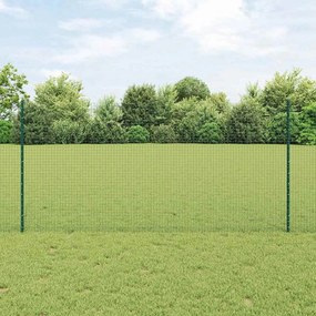 Svařovaná drátěná plotovina s tyčkami 50 x 1,2 m Zelená 3336521
