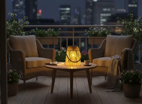 Solární LED lucerna Sofian 18 cm žlutá