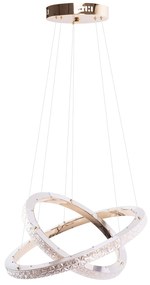 Toolight Toolight, LED stropní osvětlení 59cm, 60W, 4000K, 5000lm, MS011-CP, růžové zlato, OSW-09623