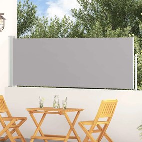 vidaXL Zatahovací boční markýza/zástěna na terasu 100 x 314 cm [48375] Barva: Šedá