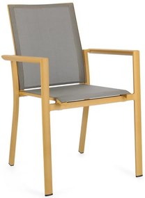 BIZZOTTO zahradní jídelní židle KONNOR hořčičná 0663303