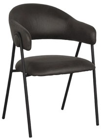 LABEL51 Jídelní židle LOWEN antracitové mikrovlákno IH-50.070
