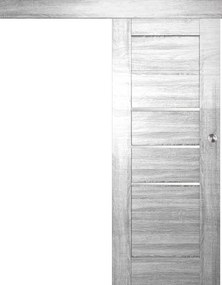 posuvné interiérové dveře na stěnu vasco doors IBIZA model 4 Průchozí rozměr: 70 x 197 cm, Orientace dveří: Levé dveře, Dekor: Dub sonoma