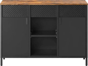 XXXLutz KOMODA, hnědá, černá, 110/76/40 cm Boxxx - Šuplíkové komody - 002543079401