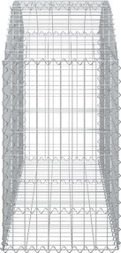 Klenutý gabionový koš 150 x 50 x 80/100 cm pozinkované železo 153454