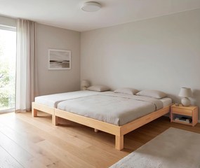XXXLutz POSTEL PRO CELOU RODINU, 270/200 cm, jádrový buk MID.YOU - Manželské postele - 002834000216