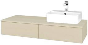 Dřevojas Koupelnová skříňka MODULE SZZ2 120 Varianta: N01 Bílá lesk / D15 Nebraska / Levé
