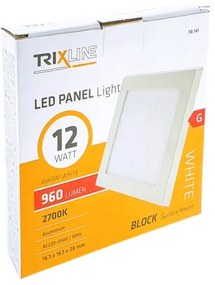 LED Stropní svítidlo LED/12W/230V 2700K 16,3x16,3 cm bílá