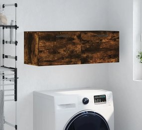 vidaXL Nástěnná skříňka 100 x 36,5 x 35 cm kompozitní dřevo [830158] Barva: kouřový dub