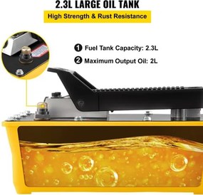 Vzduchové hydraulické čerpadlo, hydraulické nožní čerpadlo 689,5 bar