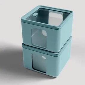 BlimPlus Peek Box Quadro Combo Teal / Sada dóz na potraviny / 3 ks / 0