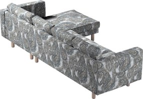 Potah na pohovku IKEA Norsborg 4-místná se šezlongem barva vícebarevná látka pletený vzor, vzorované