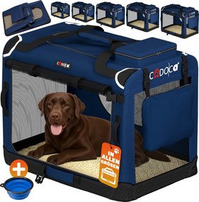 Box pro psa skládací XXL 90x60x66cm modrá