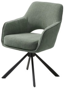 Designová otočná židle Ralayna lesnická zelená
