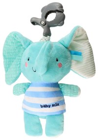 BABY MIX Dětská plyšová hračka s hracím strojkem a klipem Baby Mix Los