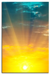Obraz na plátně - Západ slunce - obdélník 7200A (120x80 cm)