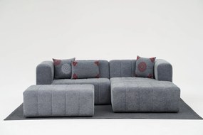 Hanah Home Rohová pohovka BEYZA MINI pravá šedá