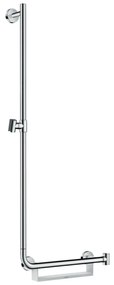 Hansgrohe Unica - Sprchová tyč Comfort 110 cm levá, bílá / chrom 26403400