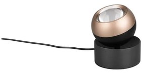 Černá/v bronzové barvě LED stolní lampa (výška 14 cm) Orbit – Trio Select