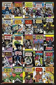 Plakát, Obraz - Star Wars - Covers, (61 x 91.5 cm)