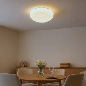 Stropní LED svítidlo Hex, 1x LED 72w, 3000-6000k, (fi 50 cm), w, s ovladačem