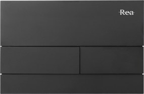 Rea Rea, Podomítkový WC systém K011A-Q + tlačítka T Black, KPL-E0056