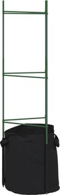 Podpěrné klece pro rajčata s pytlem 4 ks 116 cm ocel a PP 3281484