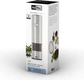 AdHoc i.Mill nerez/akryl / Mlýnek na sůl a pepř / USB-C / keramický me
