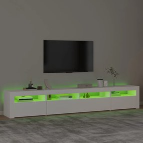 TV skříňka s LED osvětlením bílá 240x35x40 cm 3152722