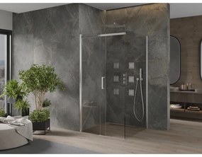 Mexen Omega sprchový kout 100x100cm, 8mm sklo, chromový profil-čiré sklo, 825-100-100-01-00