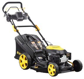 Benzínová sekačka na trávu Riwall PRO RPM 4735 E 4v1 s pojezdem a elektrostartem