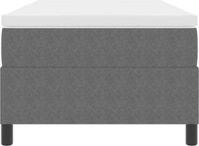 Postel s boxspringem Světle šedá a bílá 80 x 200 cm 3337432