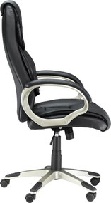 Kancelářská židle HOMCOM výškově nastavitelná 114-124H cm, s funkcí houpání, ergonomická kancelářská židle