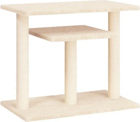 Škrabadlo pro kočky s plošinami krémové 62,5 cm 172046