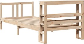 Rám postele s čelem 90 x 190 cm masivní borovice 3305955