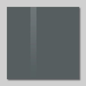 Šedá antracitová skleněná magnetická tabule domácí Smatab® - 100 x 65 cm