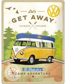 Postershop Plechová cedule - VW Let's Get Away