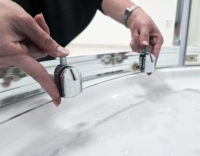 POINT LOR 120x80 Clear Obdélníkový sprchový kout s akrylátovou vaničkou