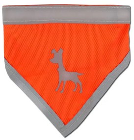 Alcott Reflexní šátek pro psy oranžový velikost M