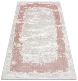 koberec CORE A004 Rám, stínovaný strukturální dvě úrovně rouna, béž velikost 140x190 cm | krásné koberce cz