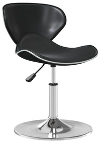 Jídelní židle černá umělá kůže 3088596