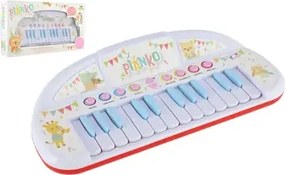 TEDDIES Piánko Zvířátka / Hudební hračka / plast / 35 cm / na baterie