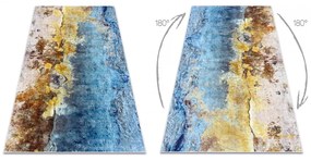 Kusový koberec Araba modrozlatý 140x190cm