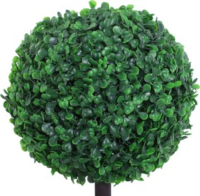 Outsunny Umělý buxus s 3 koulemi Ø 30 x 112H cm Zelený