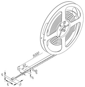 LED páska Basic-Tape F, IP54, 4 000K, délka 500 cm