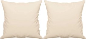 2místná pohovka s polštáři béžová 120 cm tkanina z mikrovlákna 3200970