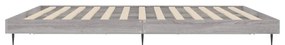 Rám postele šedý sonoma 150 x 200 cm kompozitní dřevo,  832243