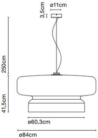 Marset A698-001 Bohemia 84, zelené závěsné svítidlo, 28,5W LED 2700K stmívatené, prům. 84cm