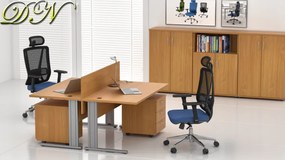 Sestava kancelářského nábytku Komfort 2.6, buk ZEP 2.6 11